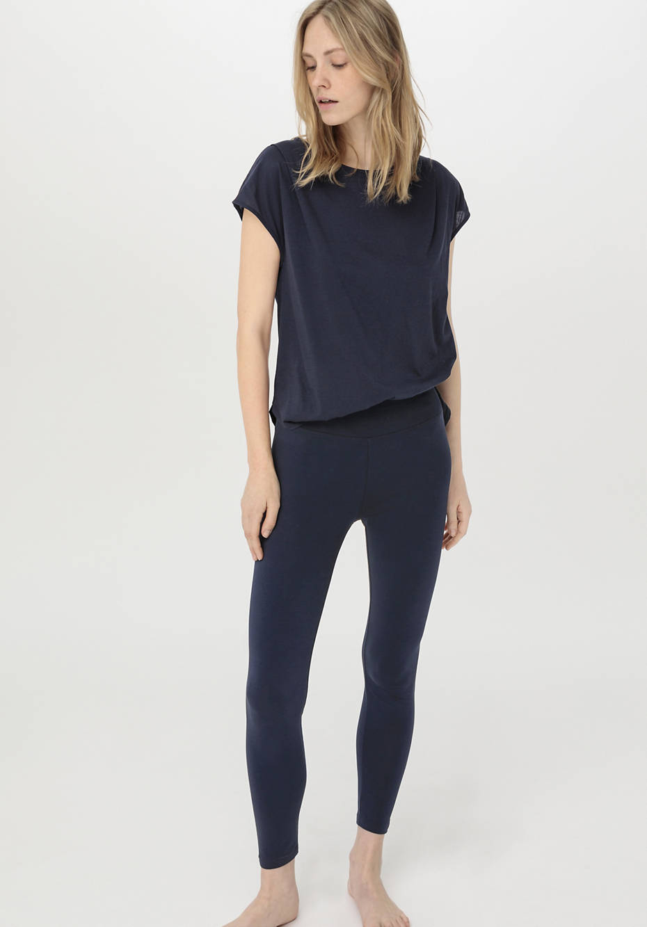 Leggings Fitted Medium Cut Active Light Aus Bio Baumwolle 5475417